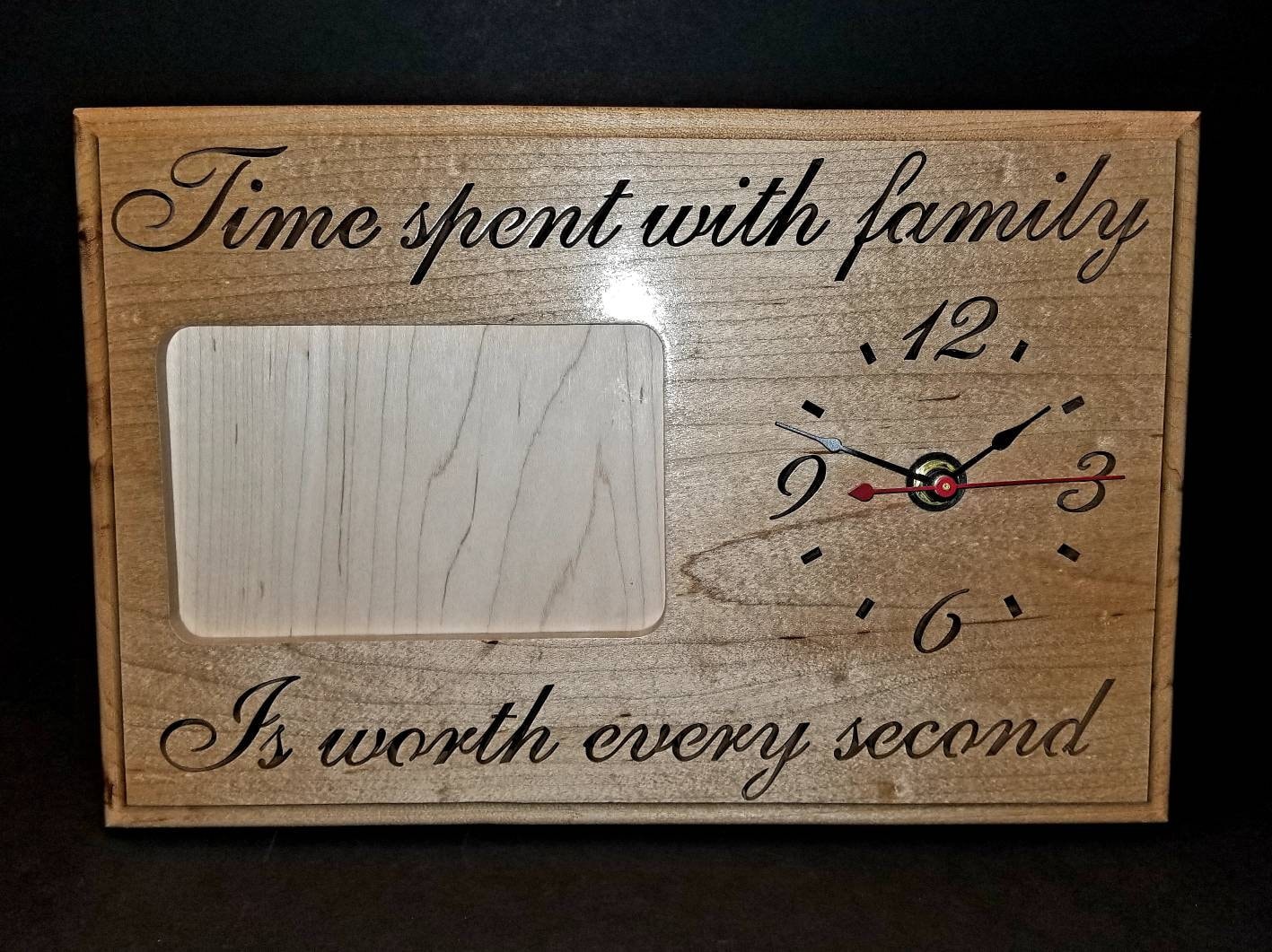 Family Time Clock, Wooden Clock, Family, Family Time, Scroll Saw ...