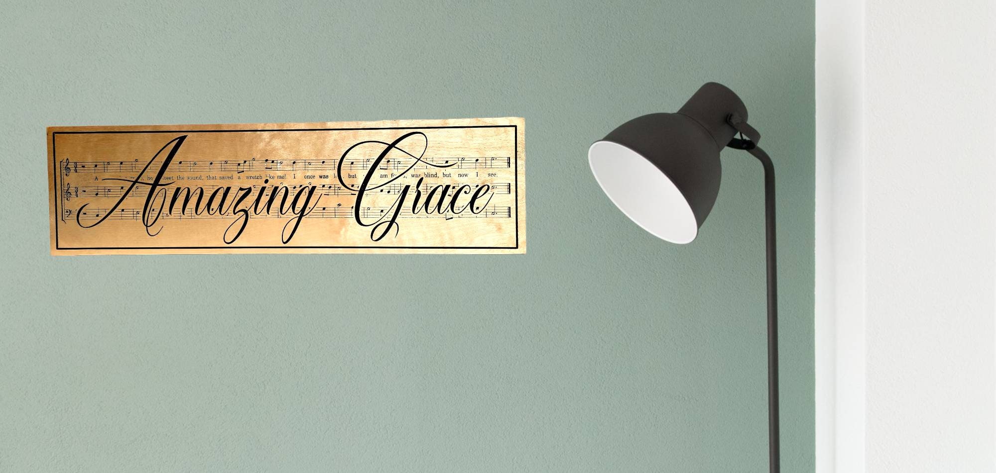 Amazing Grace Hymn, Amazing Grace Wall Art, Amazing Grace Sign, Muscial ...