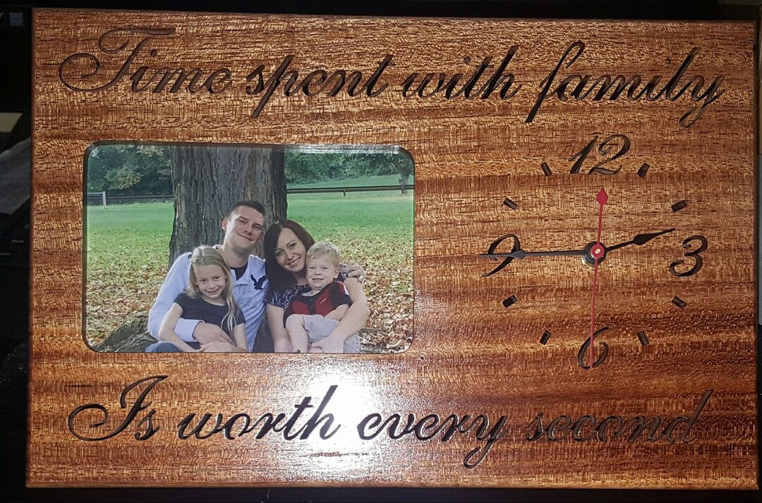 Family Time Clock, Wooden Clock, Family, Family Time, Scroll Saw ...