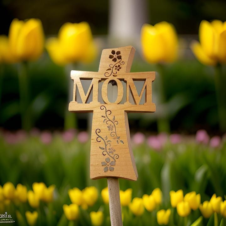 Wooden Mom Cross, Mother's Day, Christ, God, Memorial, Wood Sign, Gift ...