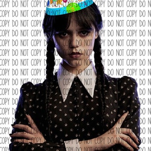 Wednesday Addams Birthday blue Hat PNG Digital Download - Etsy