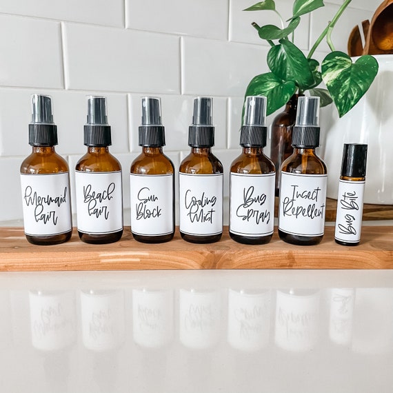 DIY Summertime Vinyl Labels for Essential Oils Beach Hair - Etsy