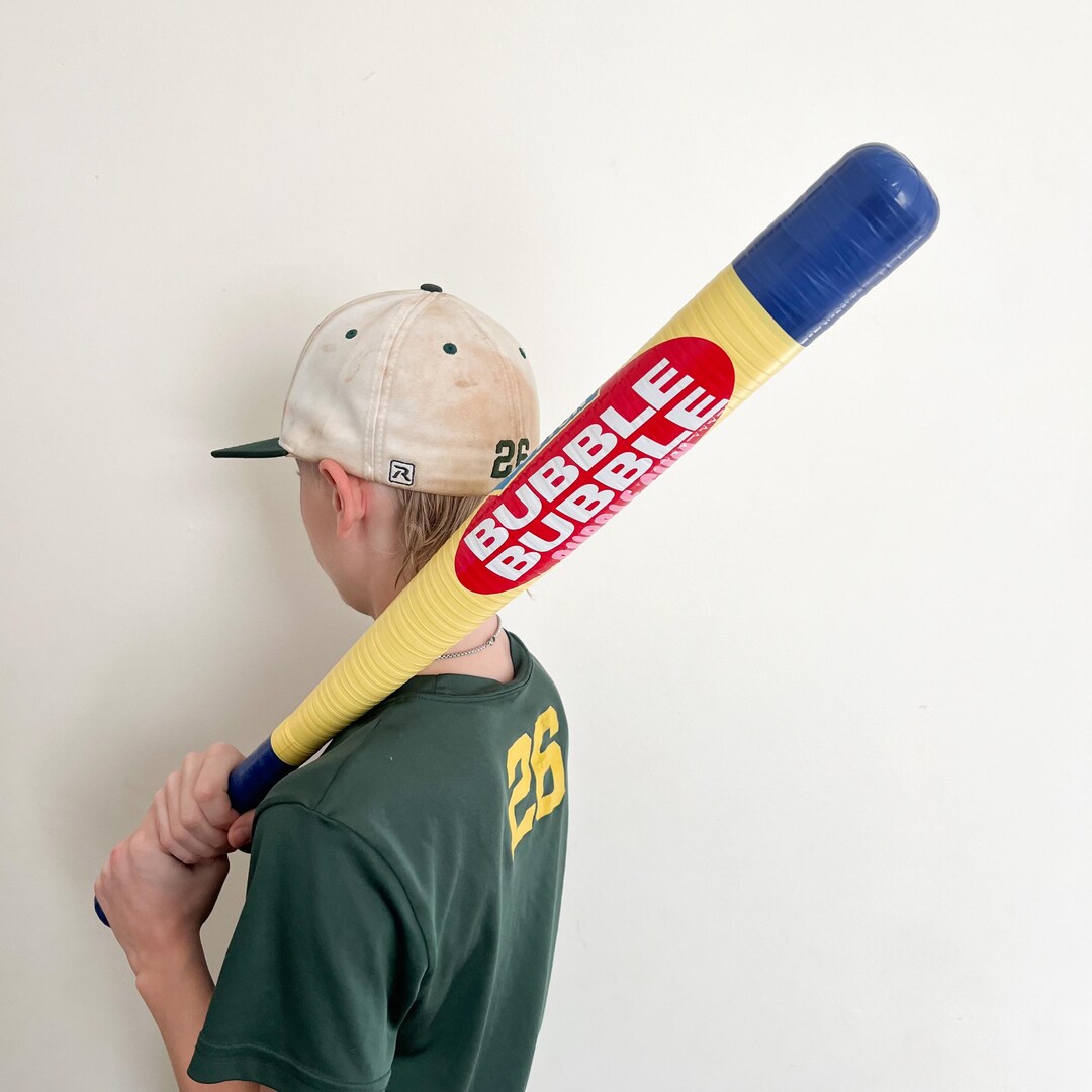 Taped Plastic Baseball Bat: Bubble Gum Accessory - Etsy