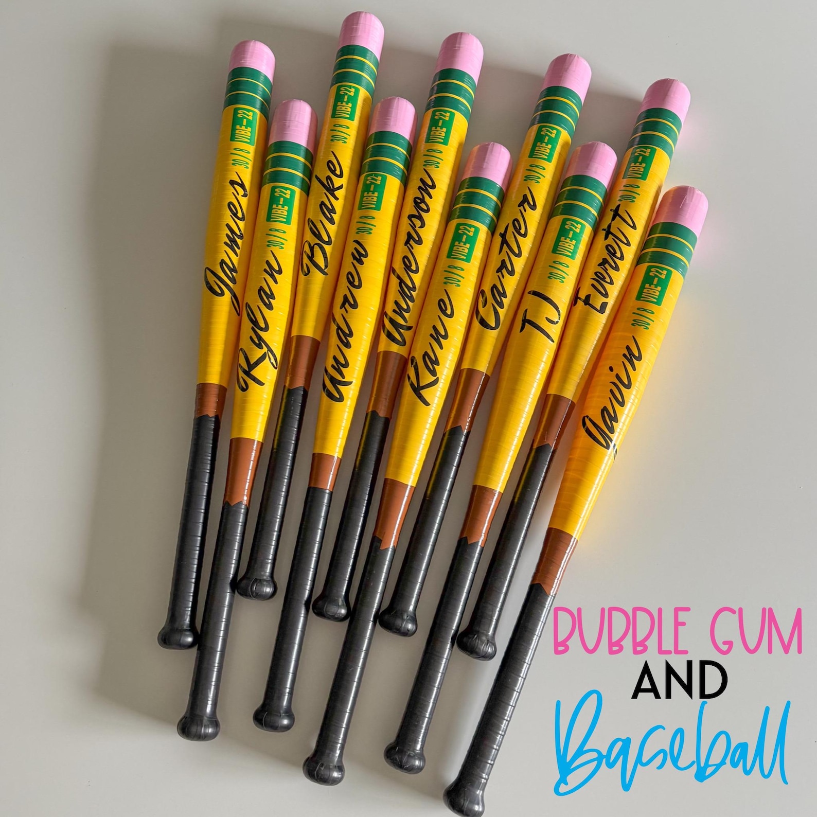 BULK ORDER Team Set of Taped Plastic Bats - Etsy