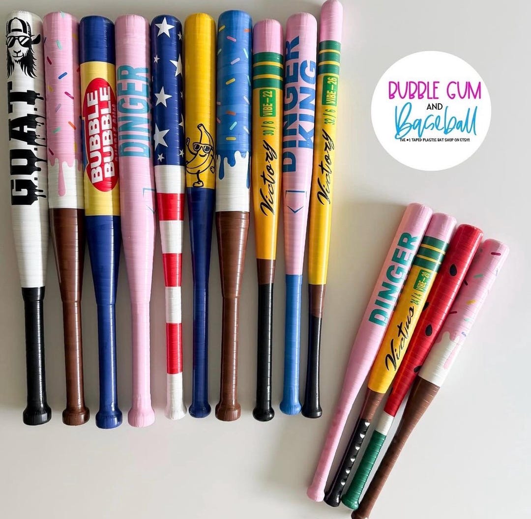 Plastic Taped Bat, Plastic Baseball Bat, FAST Shipping! Popular Taped ...