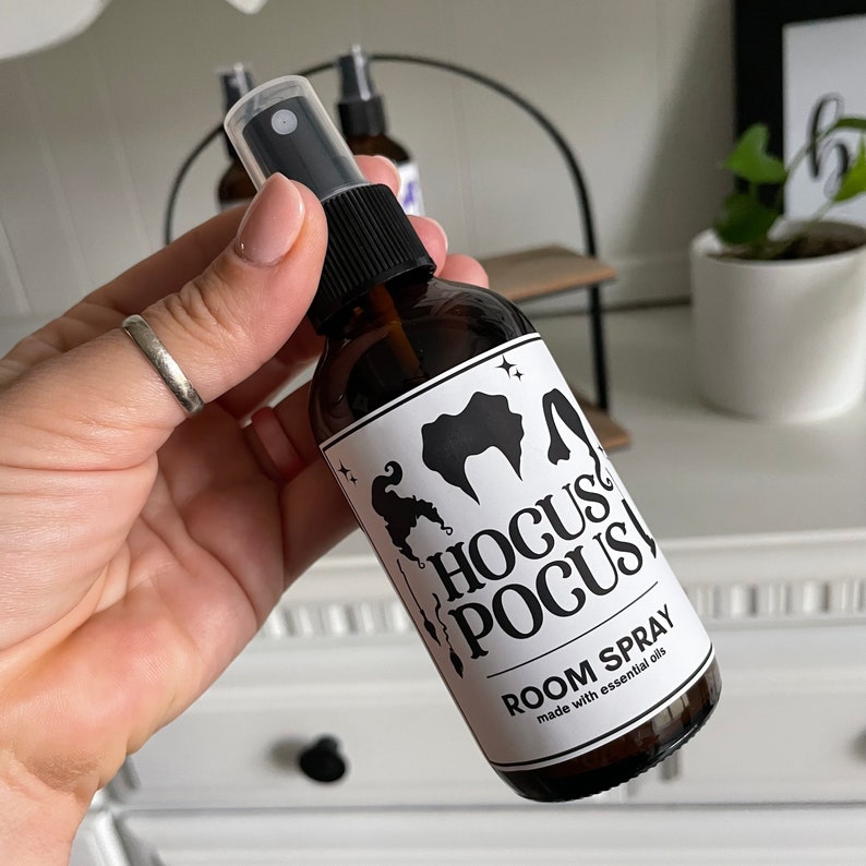 Hocus Pocus Themed Room Spray Labels for Essential Oils Room - Etsy
