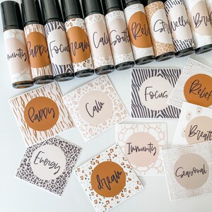 Download and Print Essential Oil Roller Labels, Digital Download Roller ...