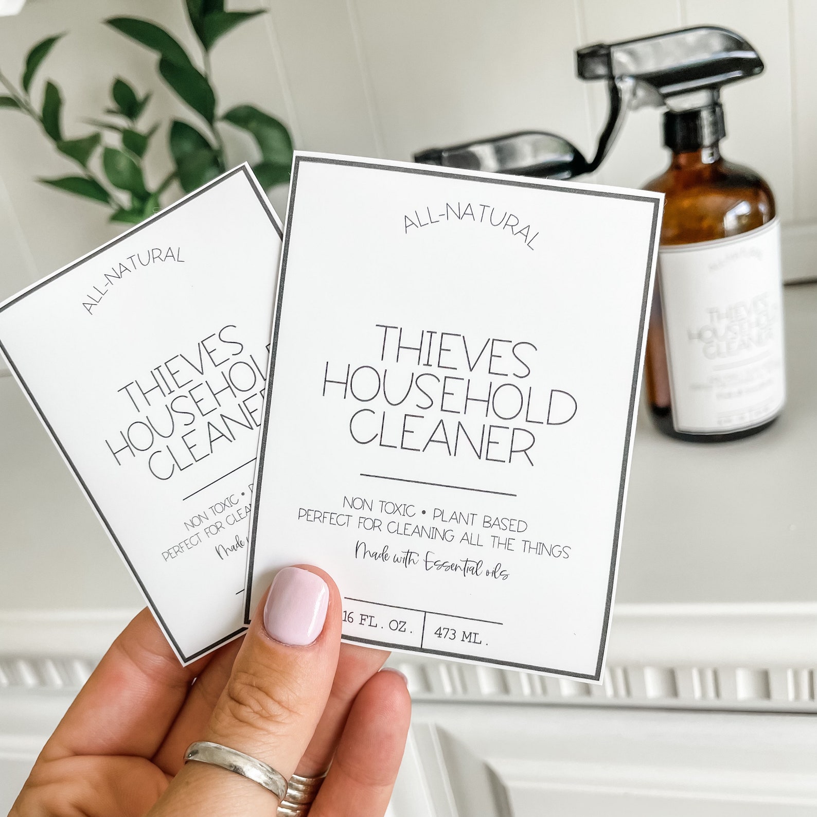Download and Print Thieves Household Cleaner for 16oz and 8oz - Etsy