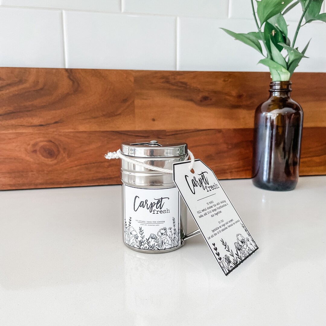 DIY Carpet Fresh Label With Recipe Card: Floral Design - Etsy