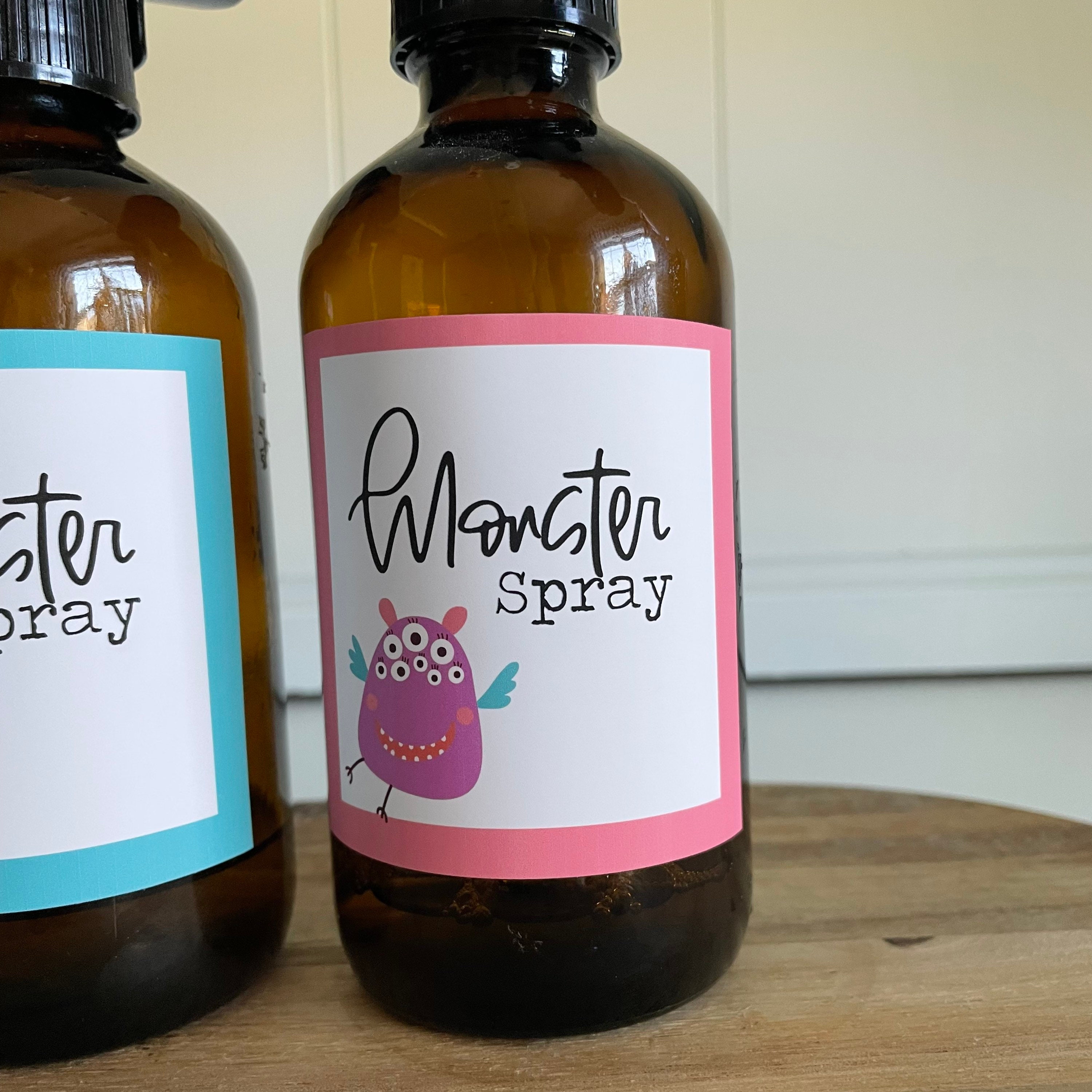 Printed and Ready to Ship Monster Spray Label Monster Be | Etsy