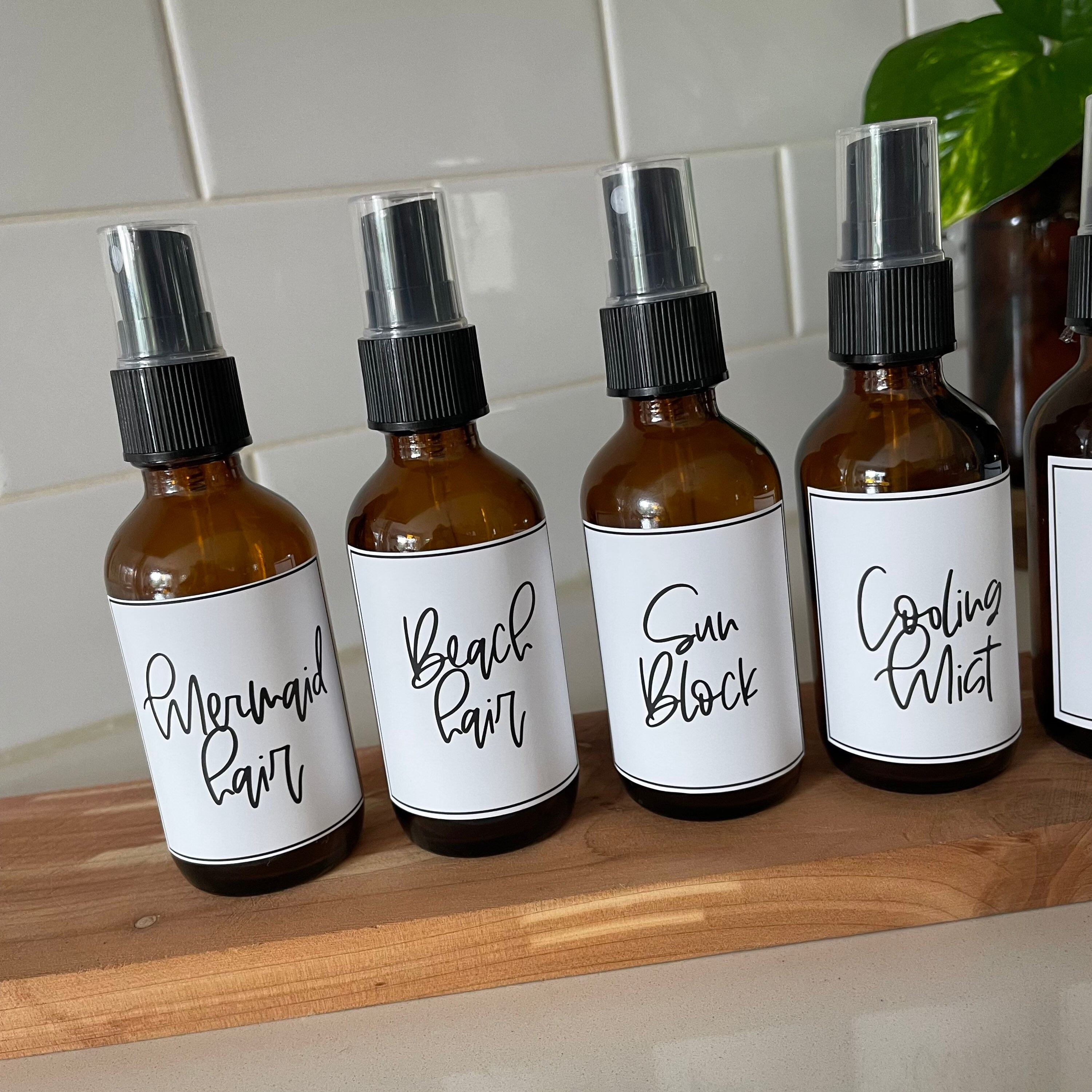 DIY Summertime Vinyl Labels for Essential Oils Beach Hair - Etsy
