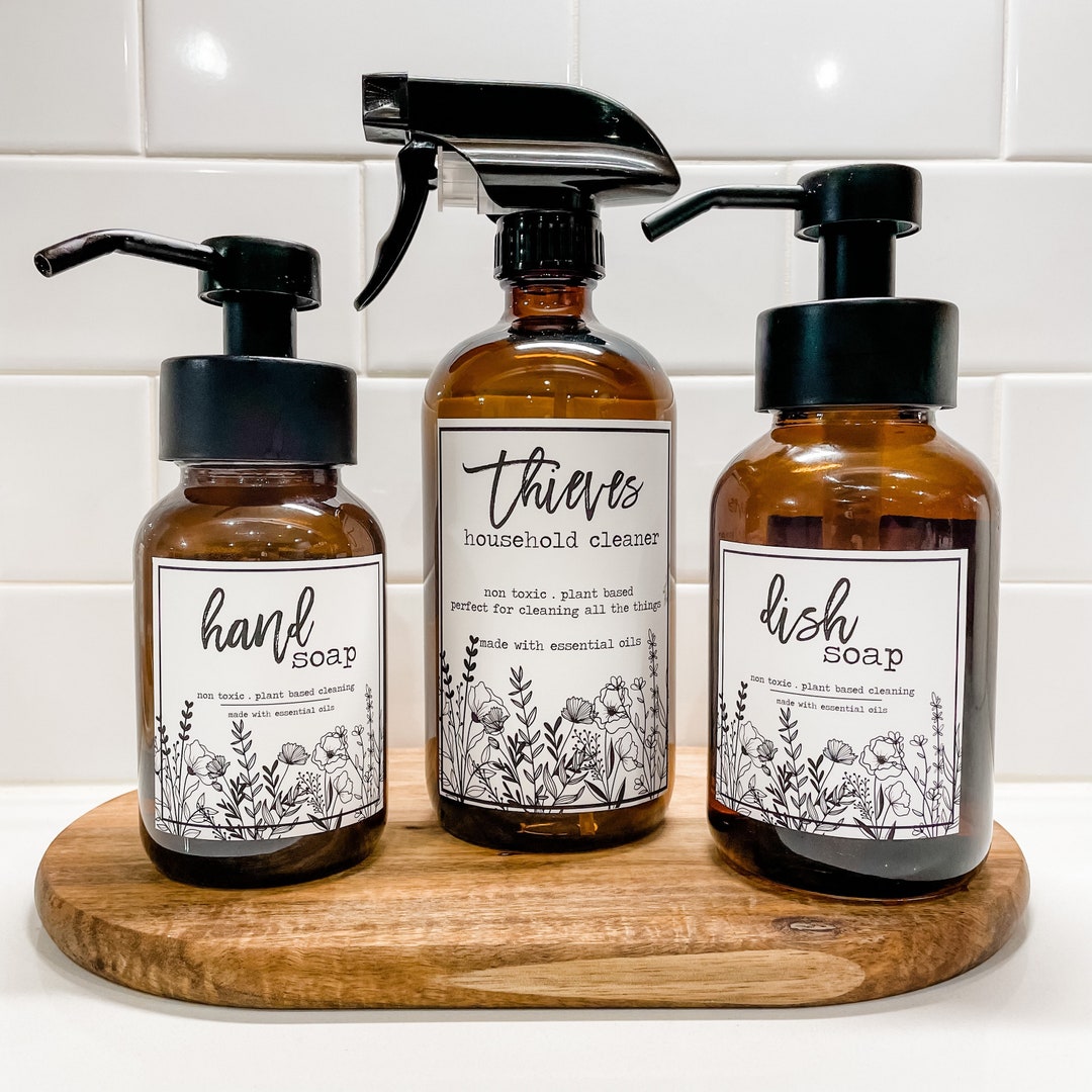 Modern Thieves Labels, Dish Soap Label, Hand Soap Label, Thieves ...