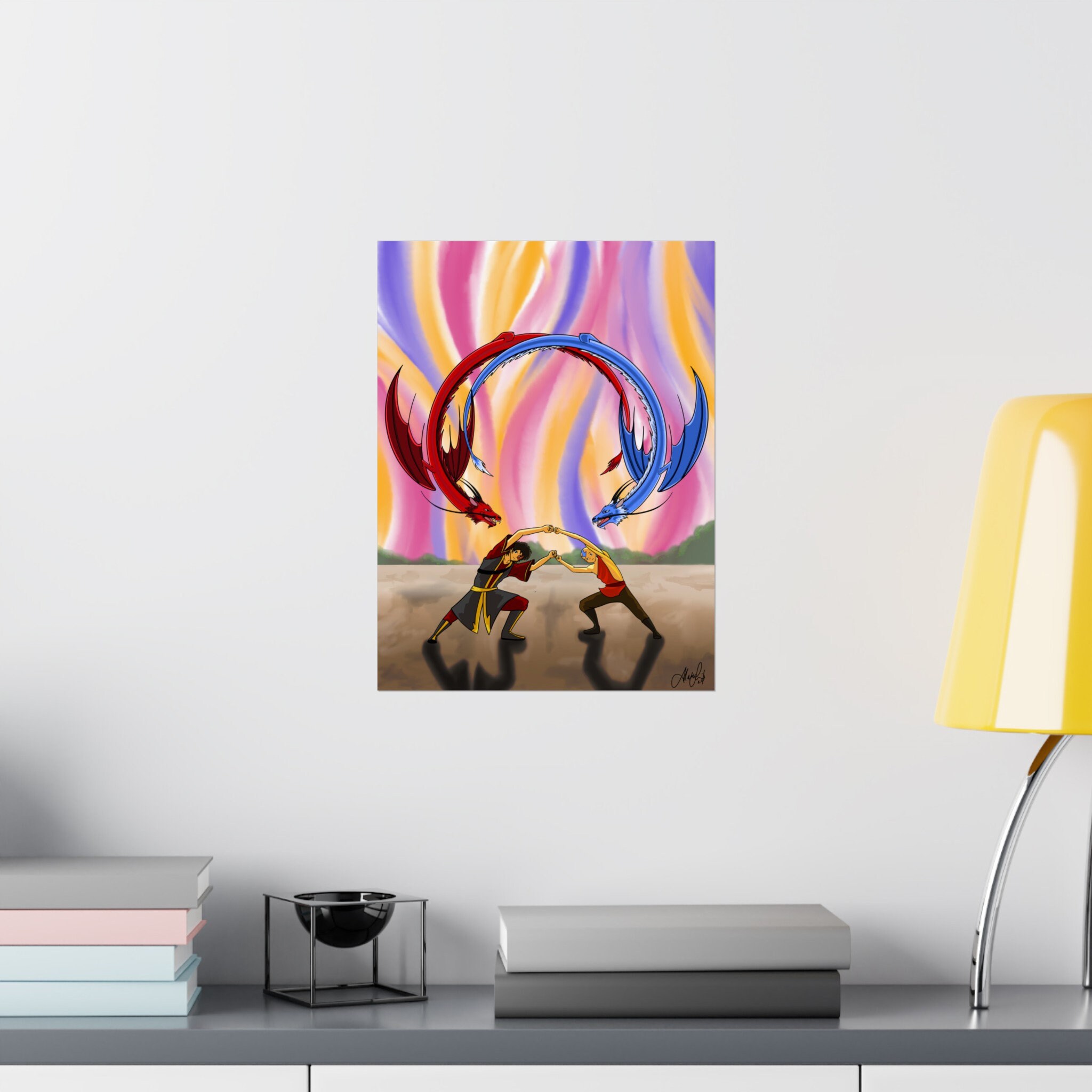 ATLA Dancing Dragons, Studio Ghibli Inspired Posters - Etsy