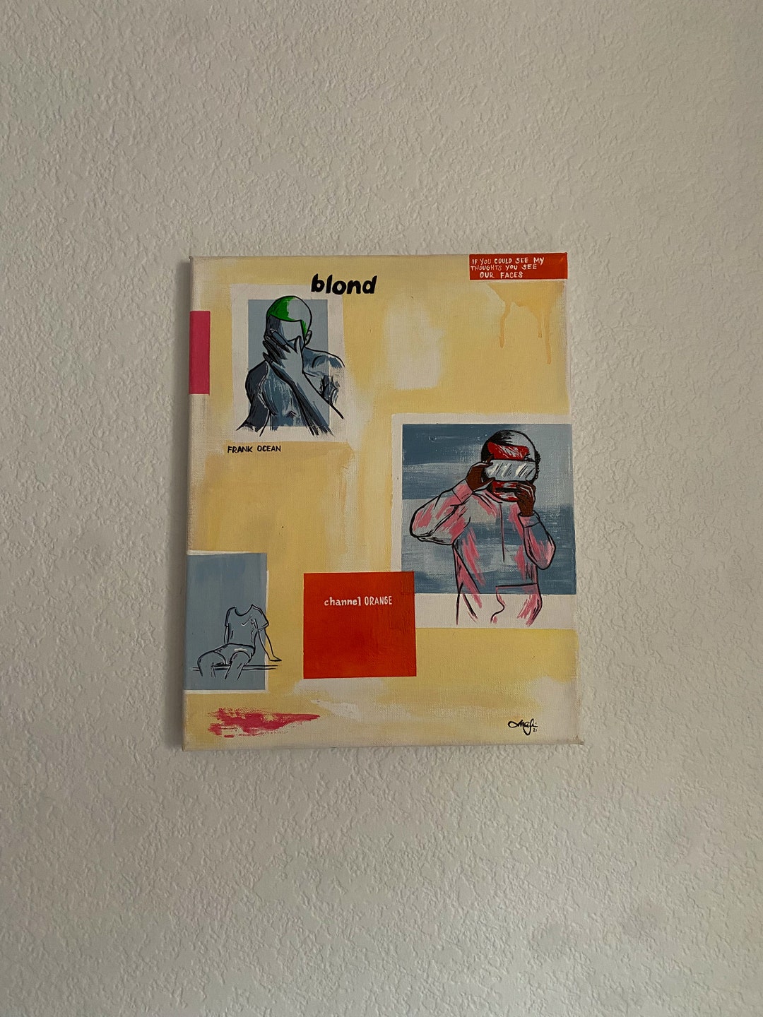 Frank Ocean Art, Pop Art, Celebrity Art, Wall Art, Aesthetic Wall Art ...