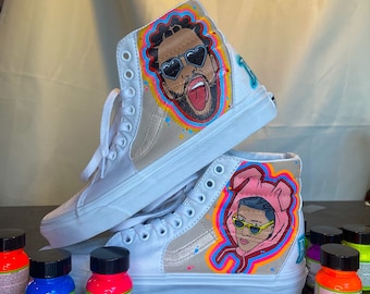 Custom Vans Made to Order Hand Painted Vans Abstract Gift Unique Gift ...