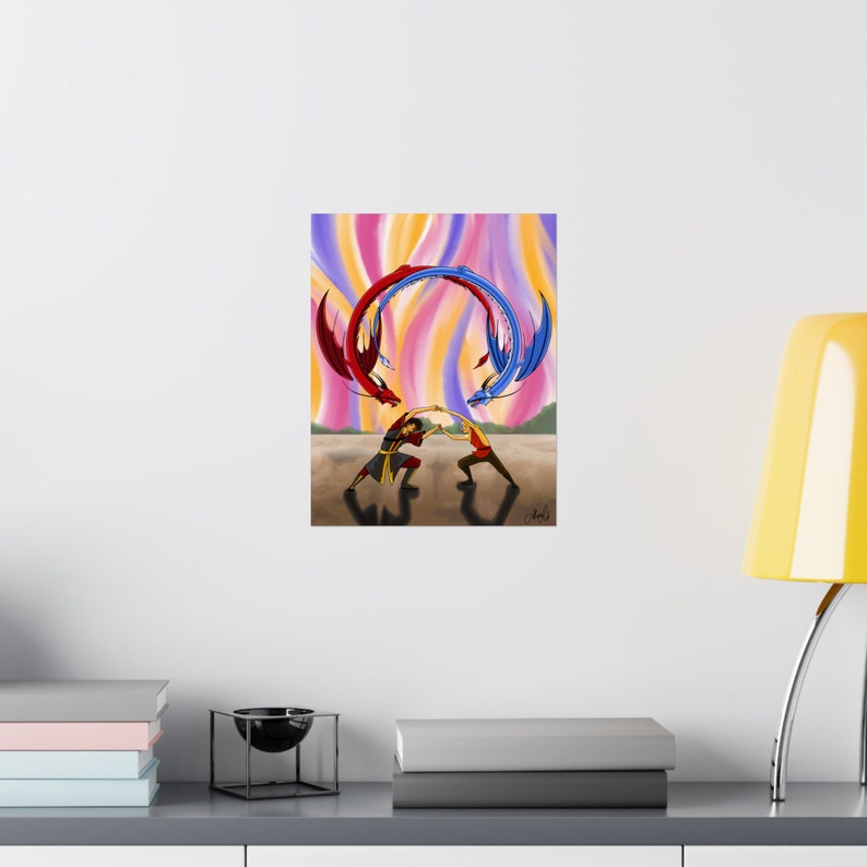 ATLA Dancing Dragons, Studio Ghibli Inspired Posters - Etsy