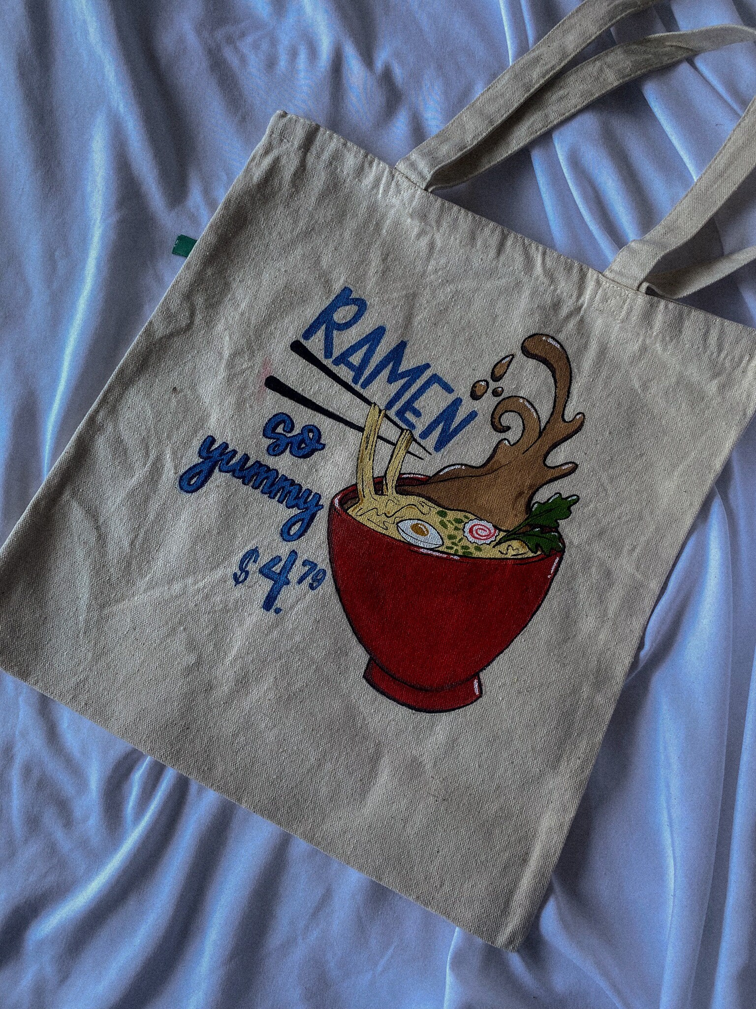 Ramen Noodle Tote Bag, Funny and Cute Tote Bag, Foodie, Food Inspired ...