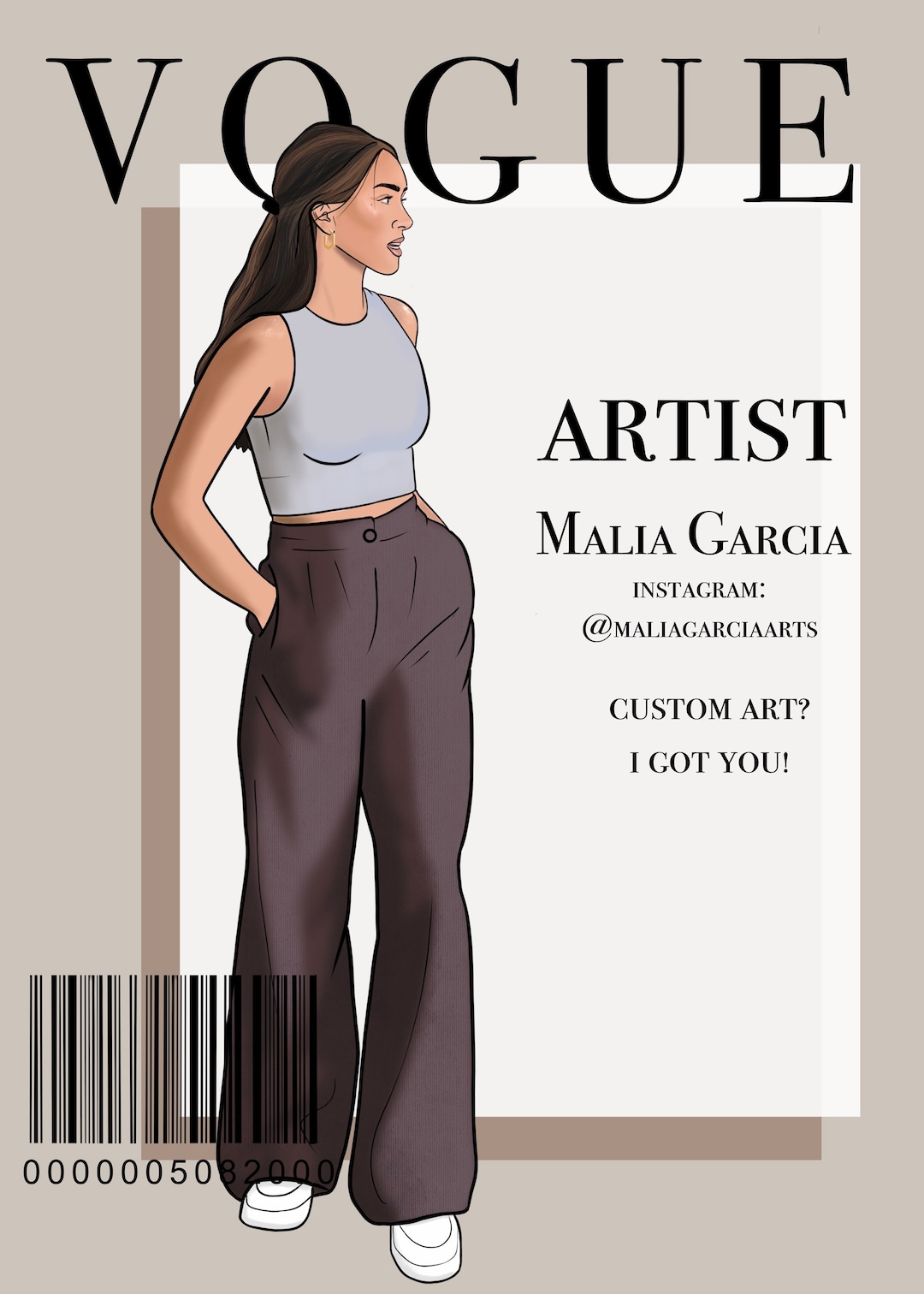 Custom Magazine Cover Art - Etsy