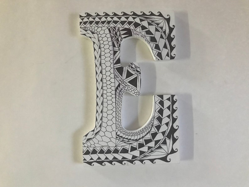 Tribal Wooden Letters - Etsy