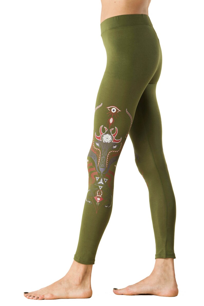 Women's Wolf Leggings-animal Print Leggings-gym Leggings-workout ...