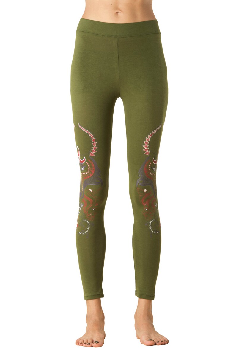 Women's Wolf Leggings-animal Print Leggings-gym Leggings-workout ...