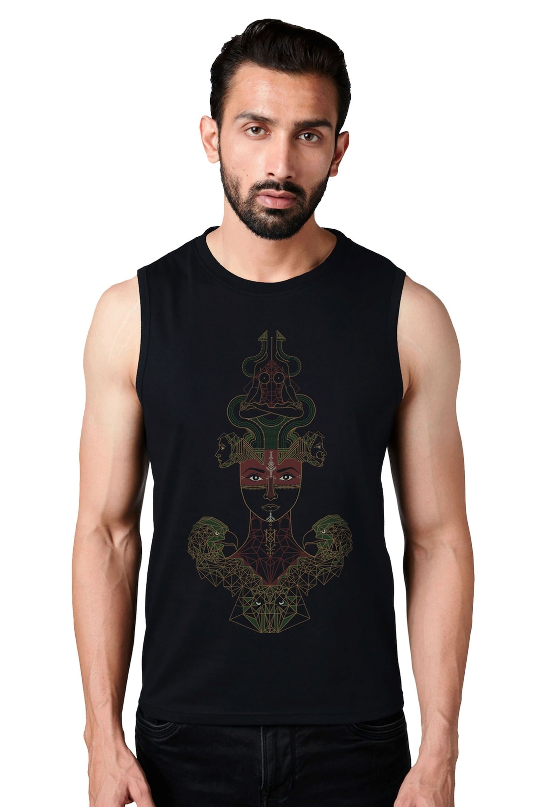 Gaia Goddess Men's Tank, Festival Clothing, Mother Nature Spirit Animal ...
