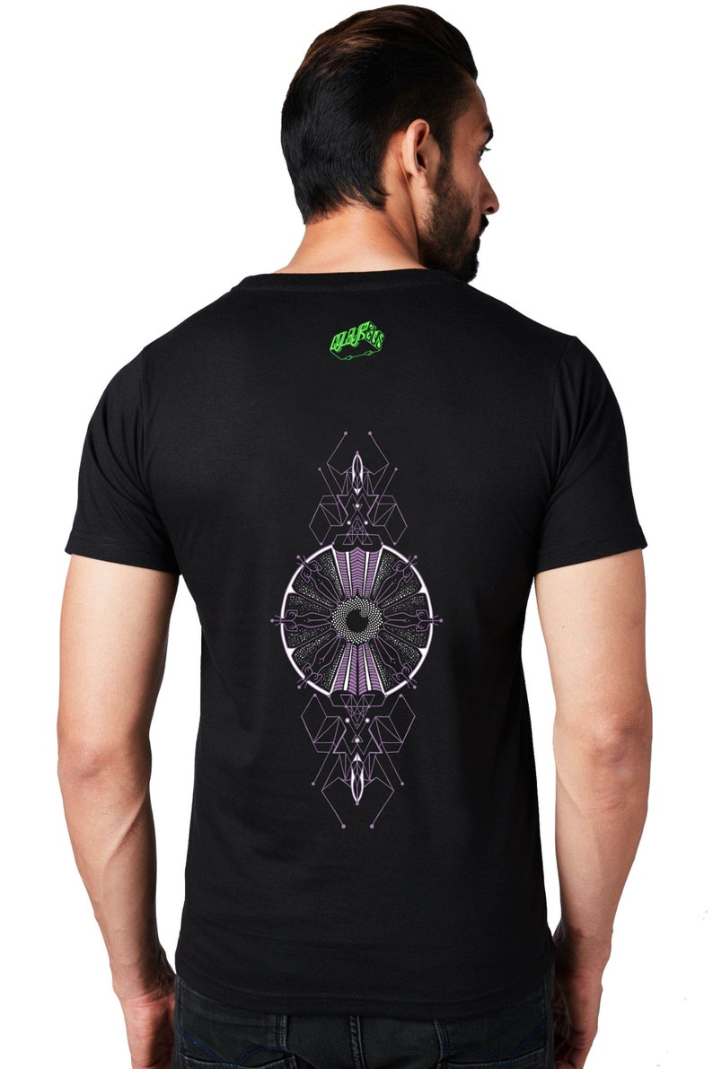 Mens Psychedelic T shirt graphic tees men Golden Spiral | Etsy