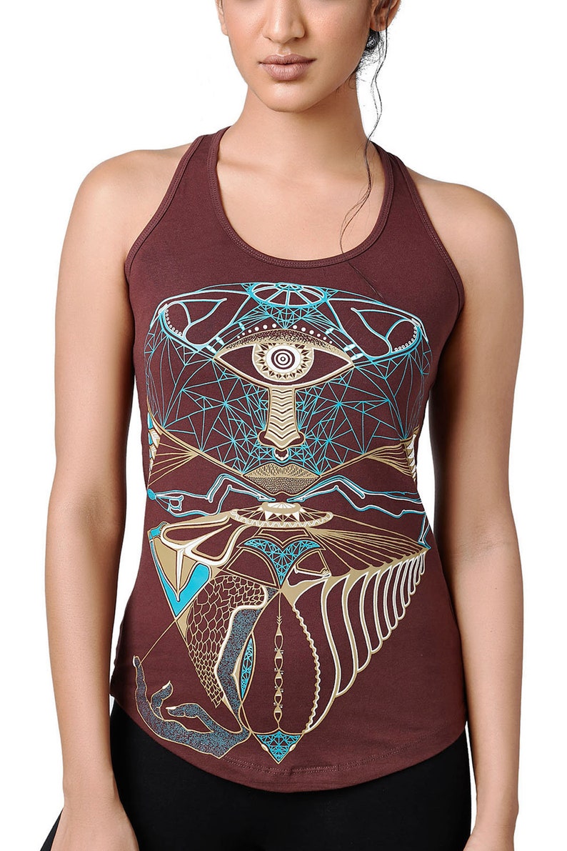 Festival Top-spin of Thoughts Top-festival Clothing-psychedelic Tank ...