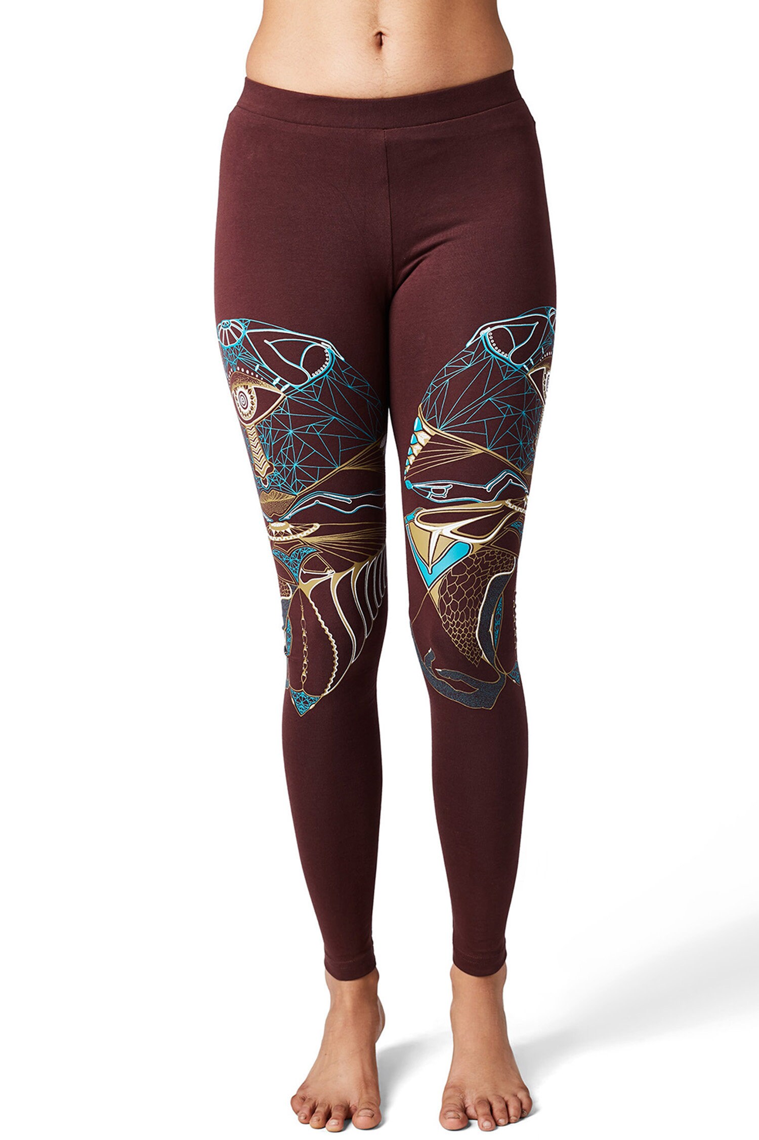 All Seeing Eye Yoga Tights, Psychedelic Art Festival Leggings, Printed ...