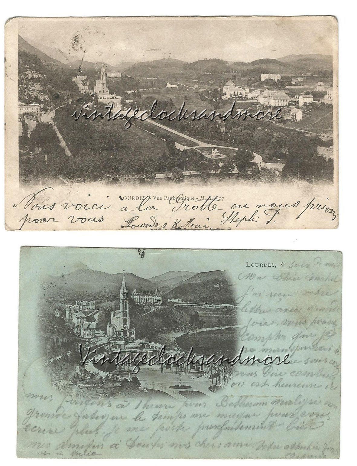 Lourdes Vintage Postcards Set of 10 Esplanade Vallée D' - Etsy UK