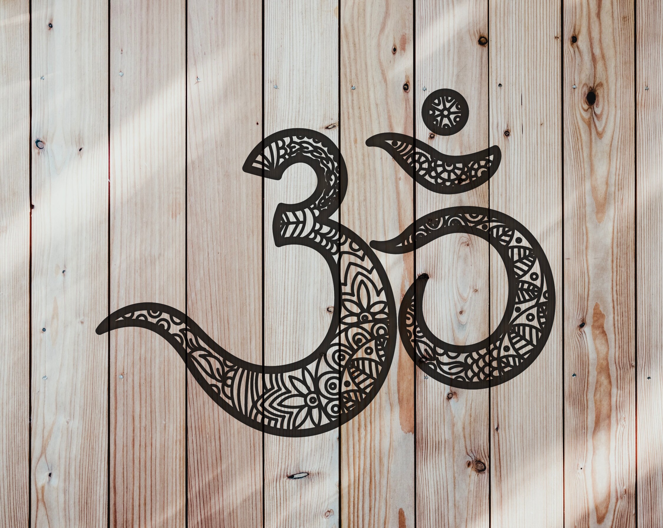 OM Symbol Mandala SVG, Dxf, Png, AUM, Cut File for Cricut, Silhouette ...