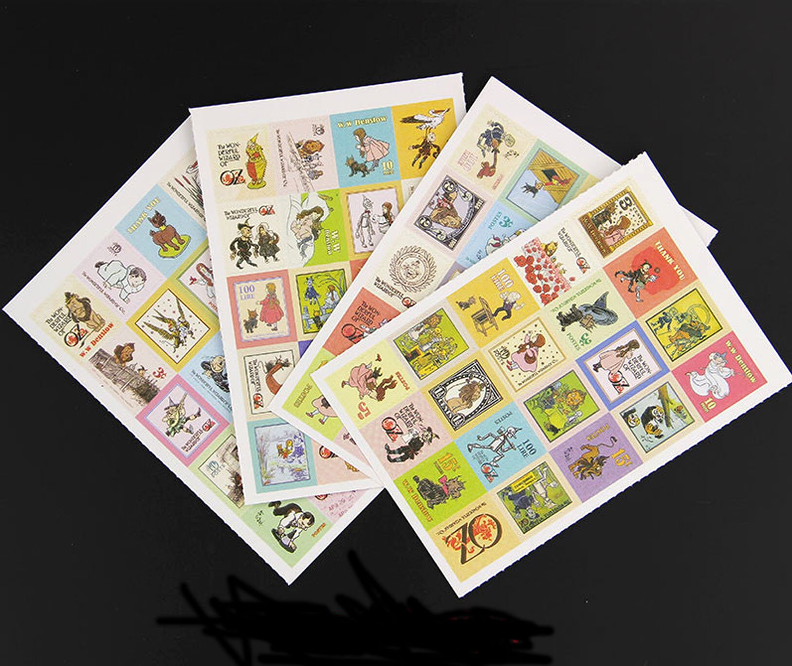 The Wizard of Oz Stamp Stickers Cartoon Movie Fairytale - Etsy
