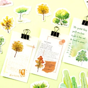 Tree Stickers Forest Leaf Garden Wood Plant Arborist | Etsy UK
