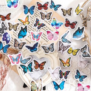 Butterfly Effect Stickers Insect Garden Nature Flower Scrapbook Journal ...