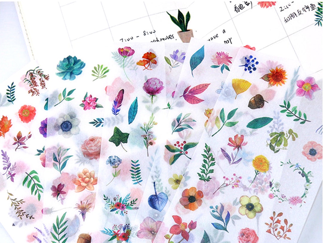 Flower Stickers Floral Leaf Plant Gardening Flora Fauna Garden ...