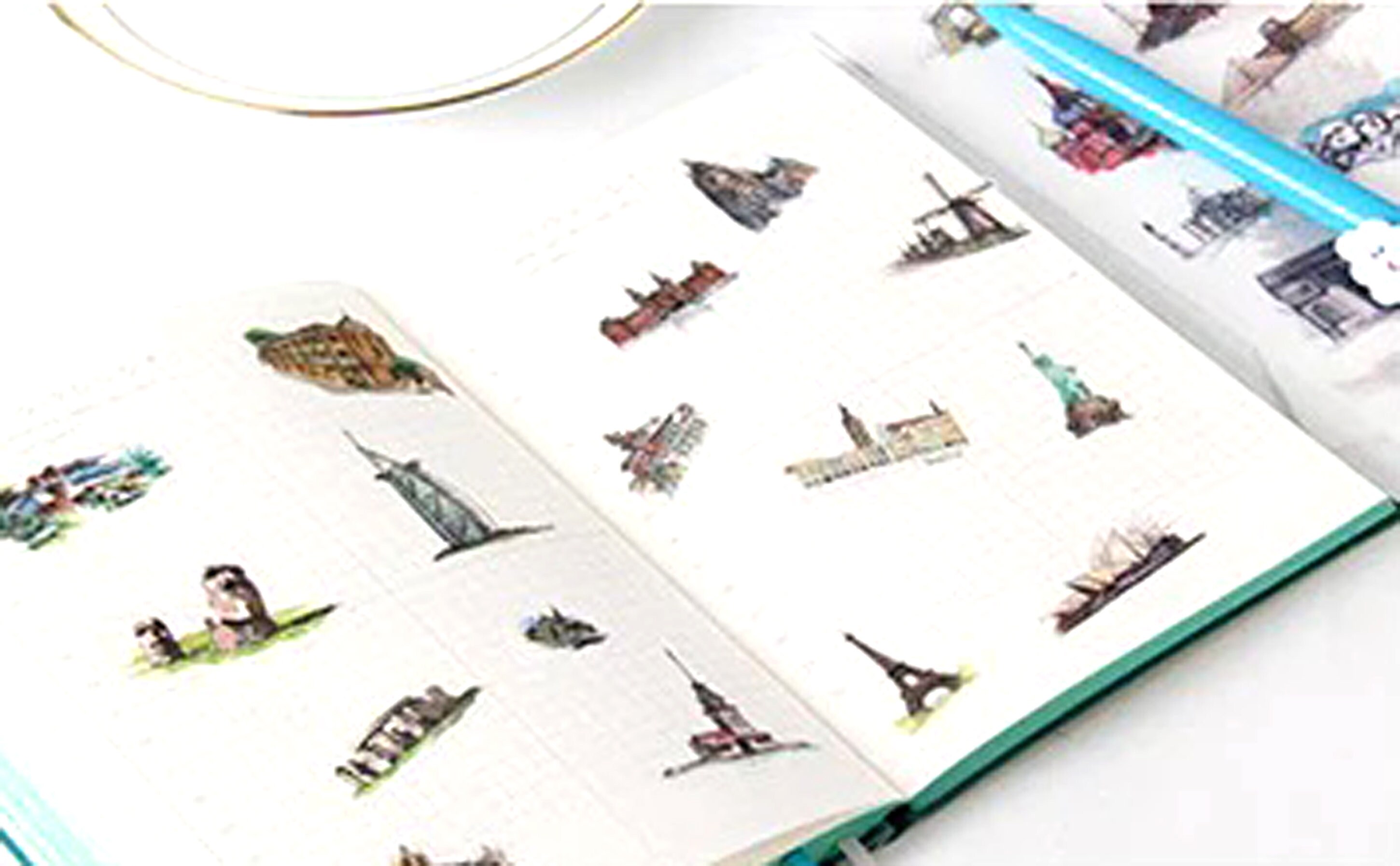 Landmark Stickers World Monument Statue Cathedral Building | Etsy UK