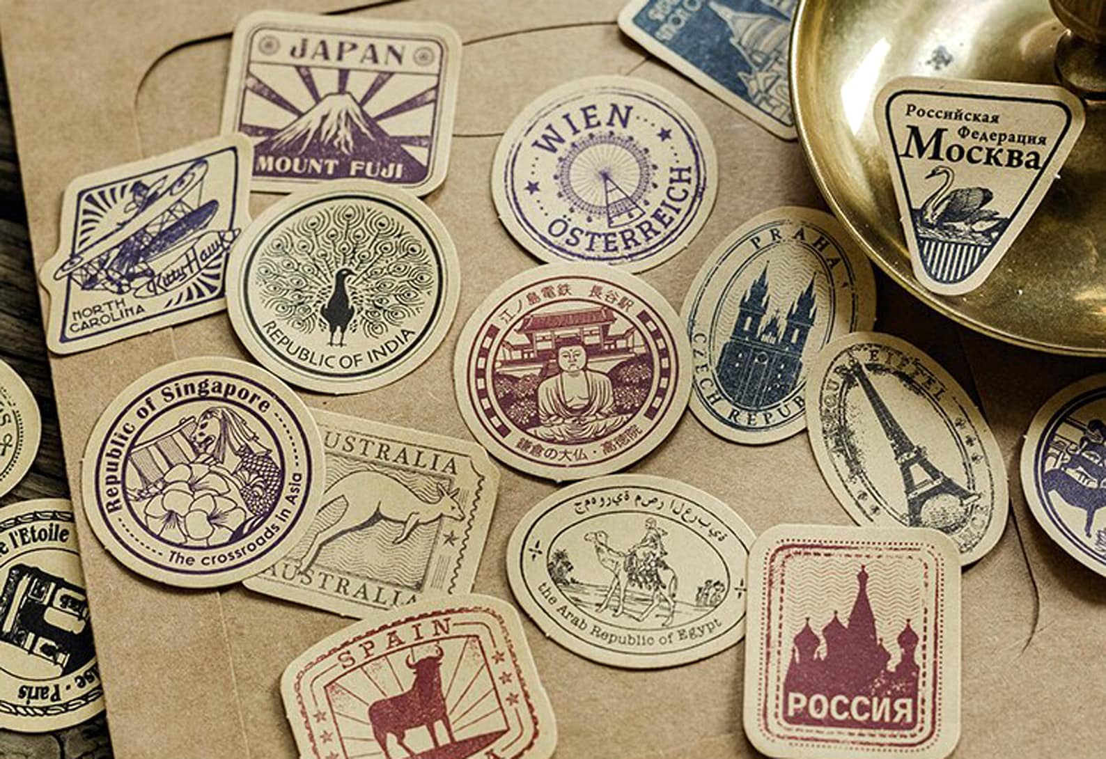 Travel Stickers Holiday World City Scrapbook Journal Diary - Etsy