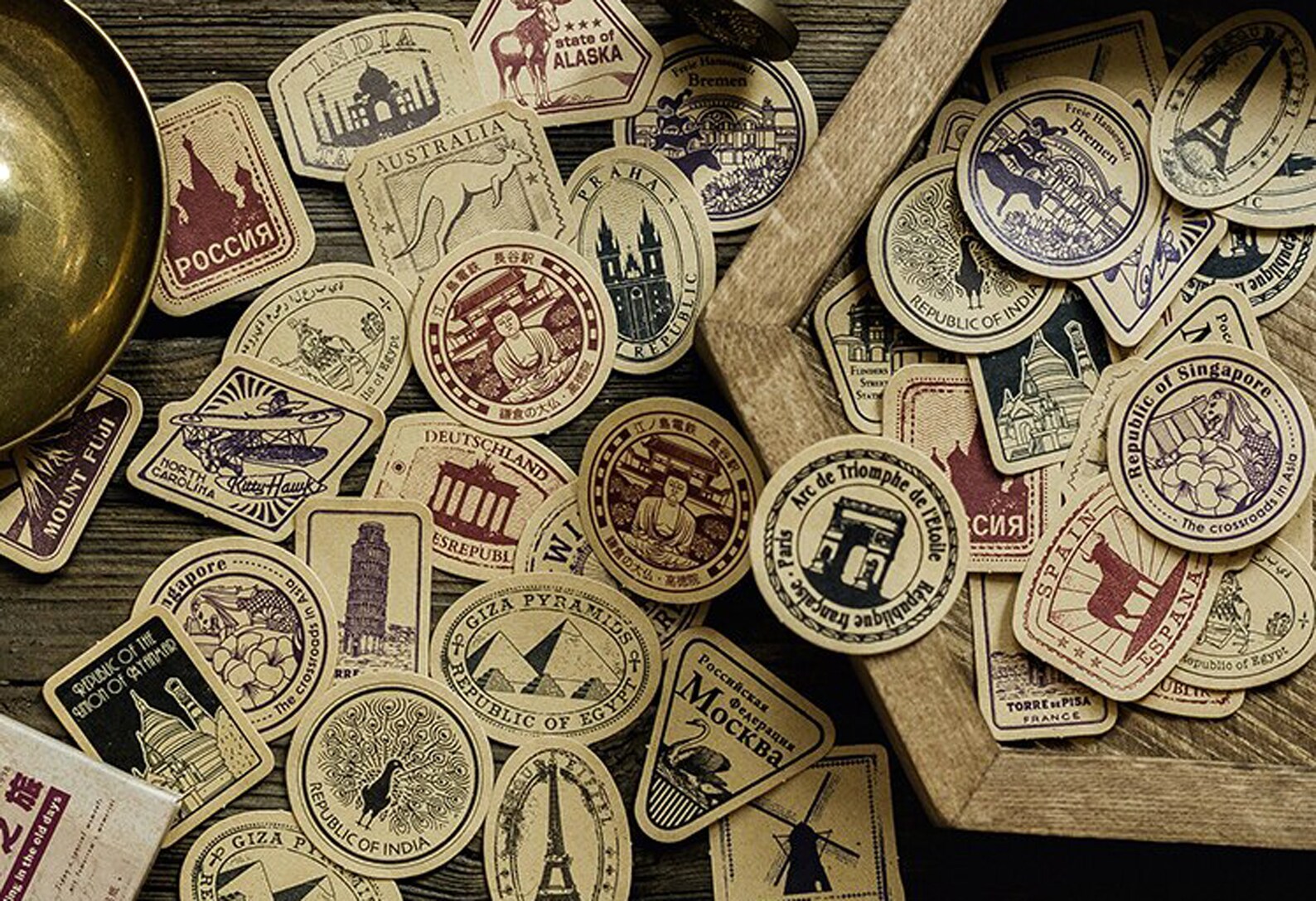 Travel Stickers Holiday World City Scrapbook Journal Diary - Etsy