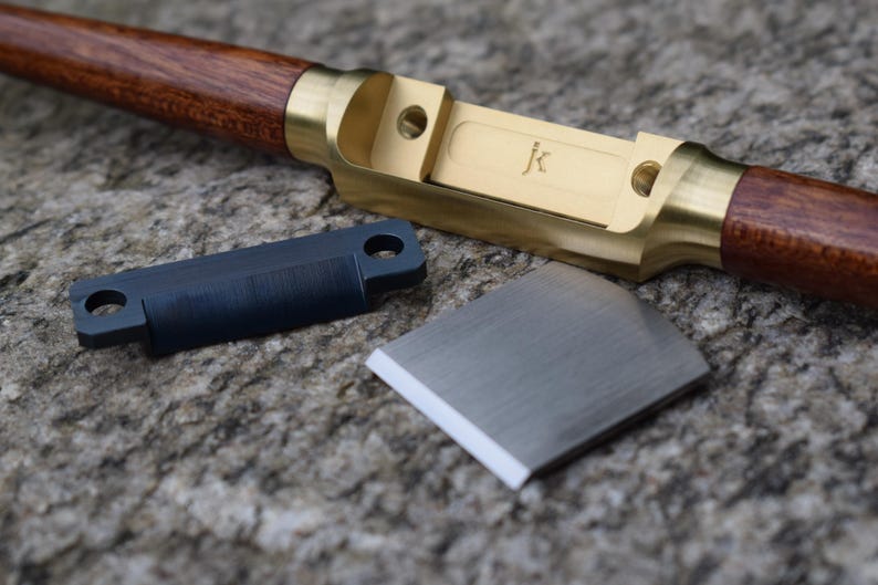 Handmade Brass Spokeshave - Flat or Round Bottom - O1 Tool Steel Blade ...