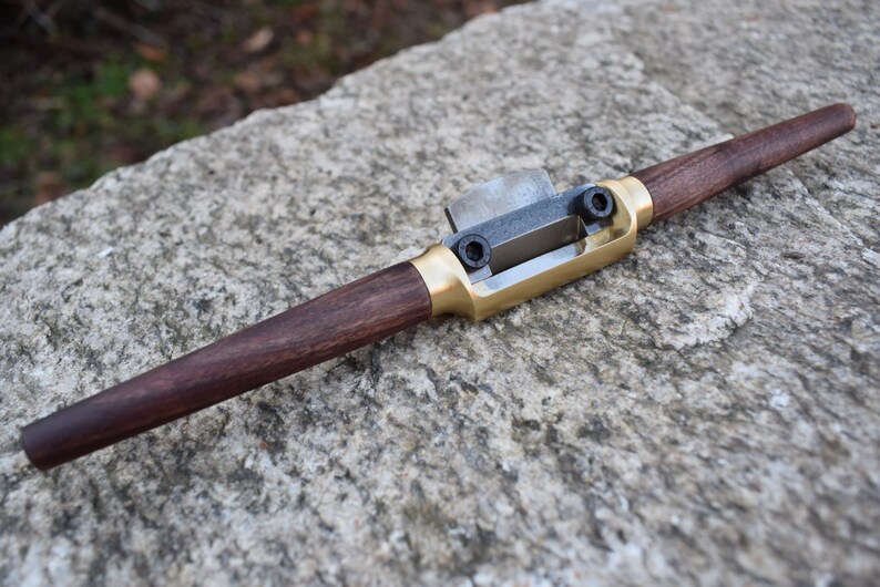 Handmade Brass Spokeshave Flat or Round Bottom O1 Tool Steel Blade Made ...