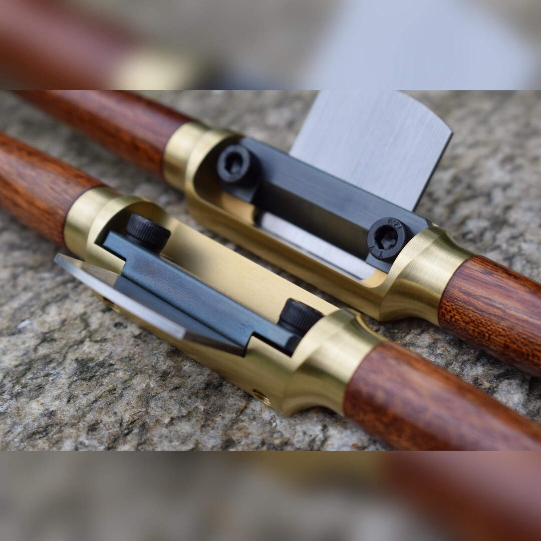 Handmade Brass Spokeshave - Flat or Round Bottom - O1 Tool Steel Blade ...