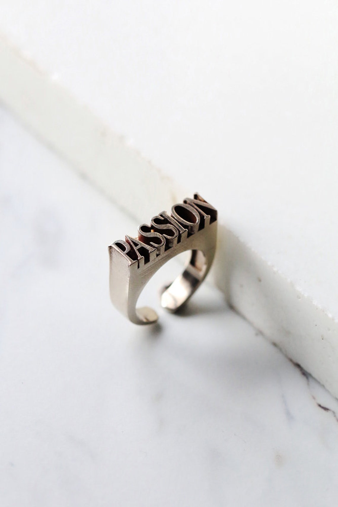 THE Word on Ring passion Original Made and - Etsy