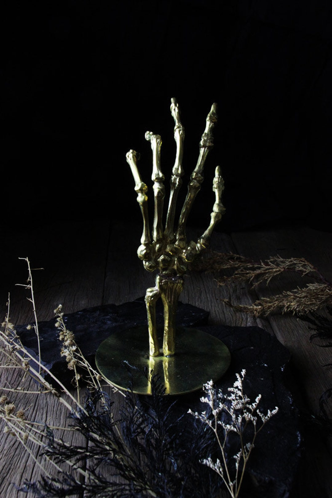 V.1 the Hand Skeleton Home Decoration and Jewelry Display.normal Brass ...