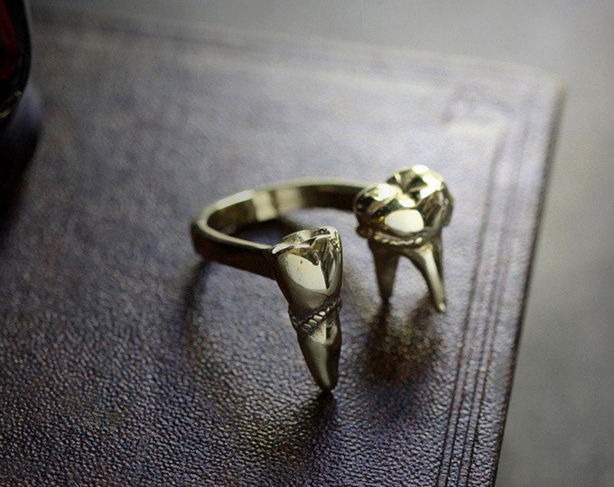 Silver Tooth Ring - Etsy