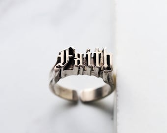 THE Word on Ring ignore Original Made and Designed | Etsy