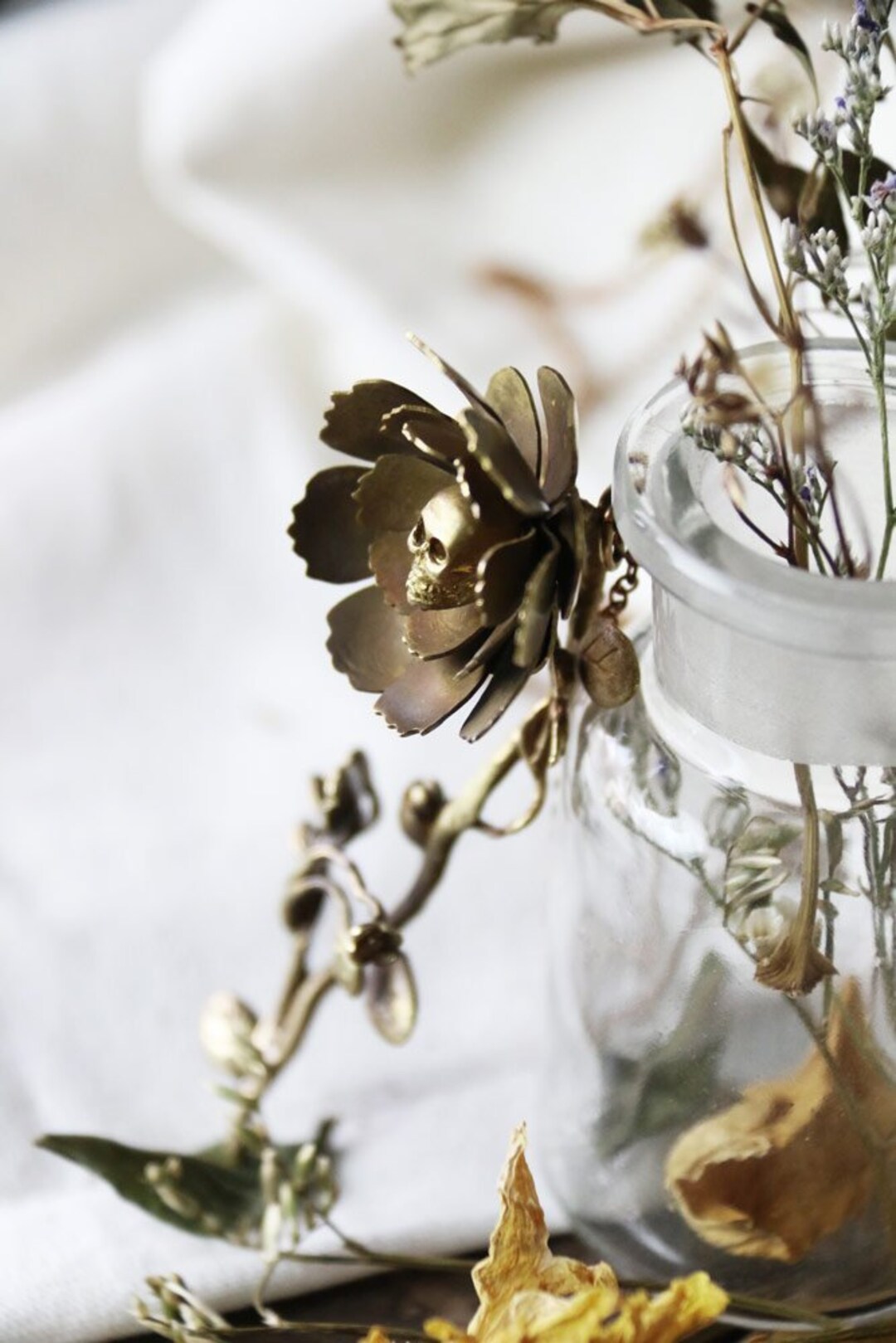 Skull Flower Charm Necklace No.6 - the Uncommon Defy Project- Original ...