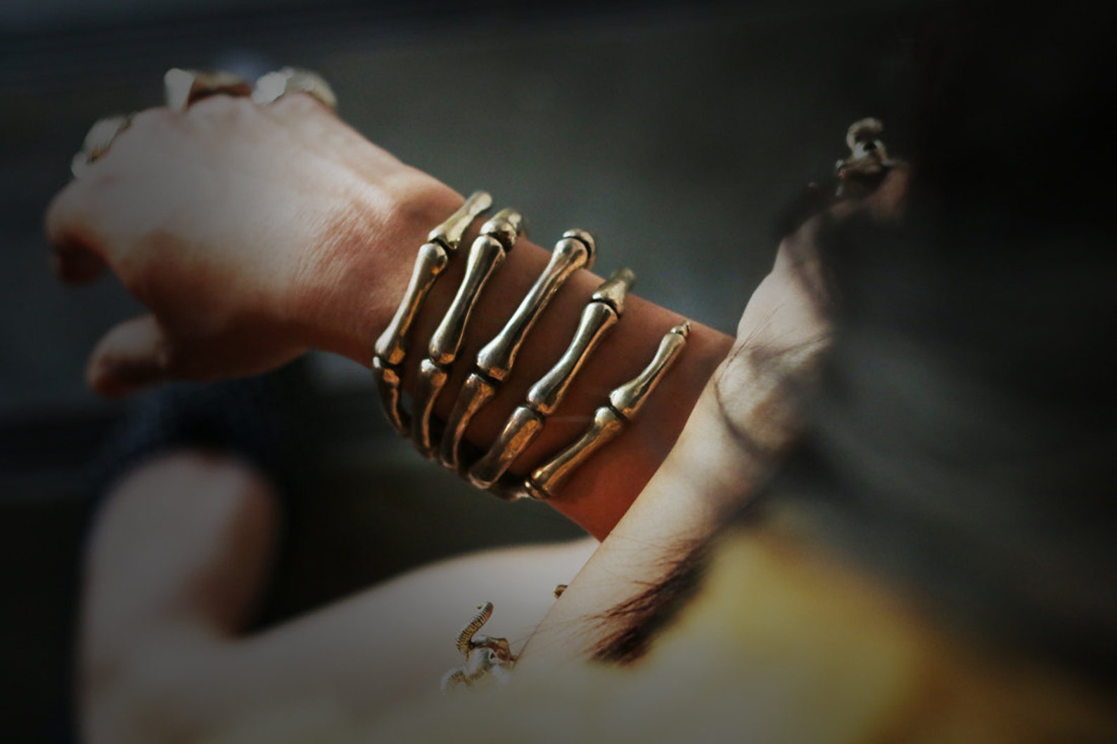 Hand Skeleton Cuff / Bracelet by Defy - Cool Statement Unique Jewelry ...