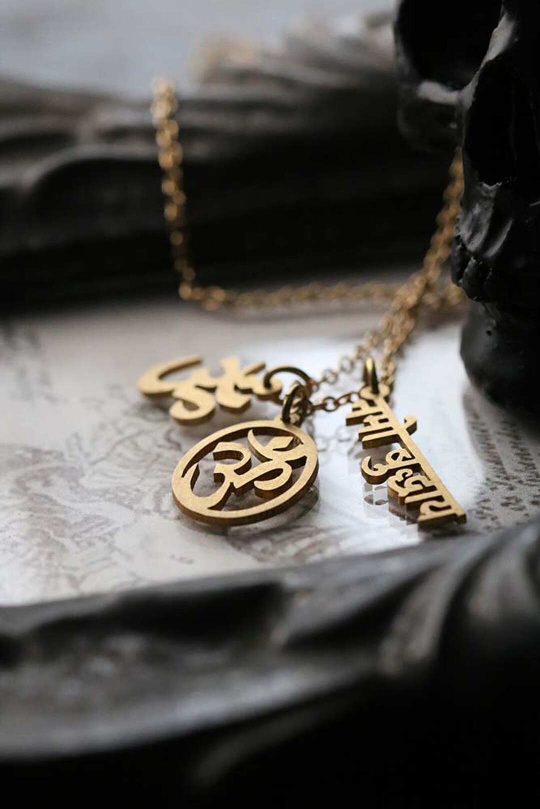 Ohm Necklace All Handmade by DEFY./ Brass,gold and Silver Color ...