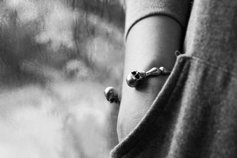 Skulls Bracelet,skulls Handcuff,skulls Bangle,human Skulls Handcuff ...