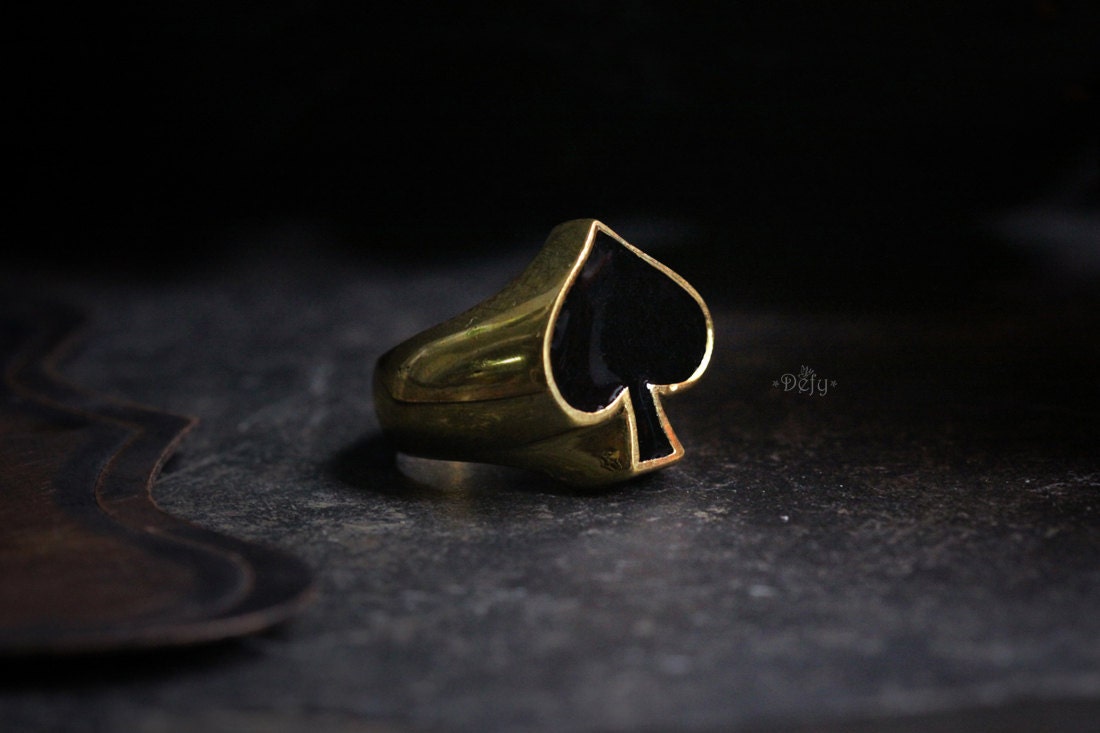 Spades Ring by Defy Statement Jewelry Accessories - Etsy